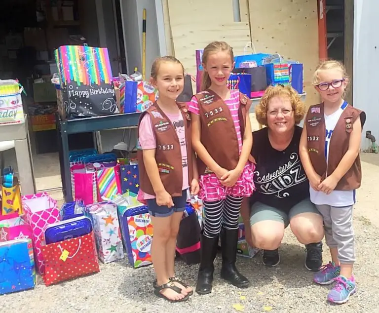 Girl Scouts Service Project - Birthday in a Box - Tried and True by Trista