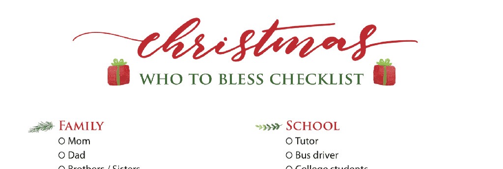 Christmas Gifts Checklist - Holiday Season - Tried and True by Trista
