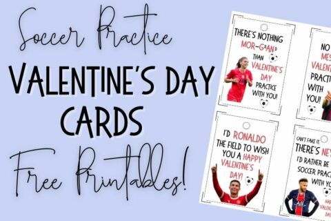 Soccer-Themed Valentine's Day Cards - Tried and True by Trista